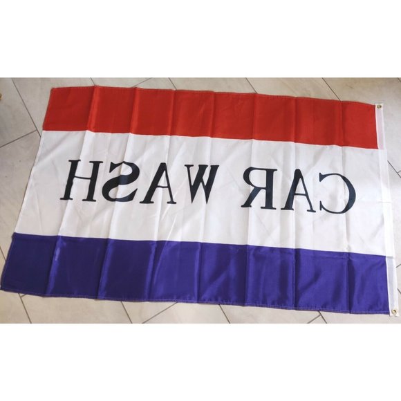 Unbranded | Design | Car Wash Flag Banner Sign Red White Blue 35x58 ...